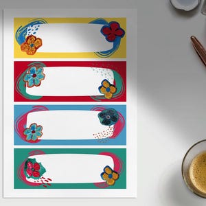 Editable Aboriginal Name Tags A4 - Etsy