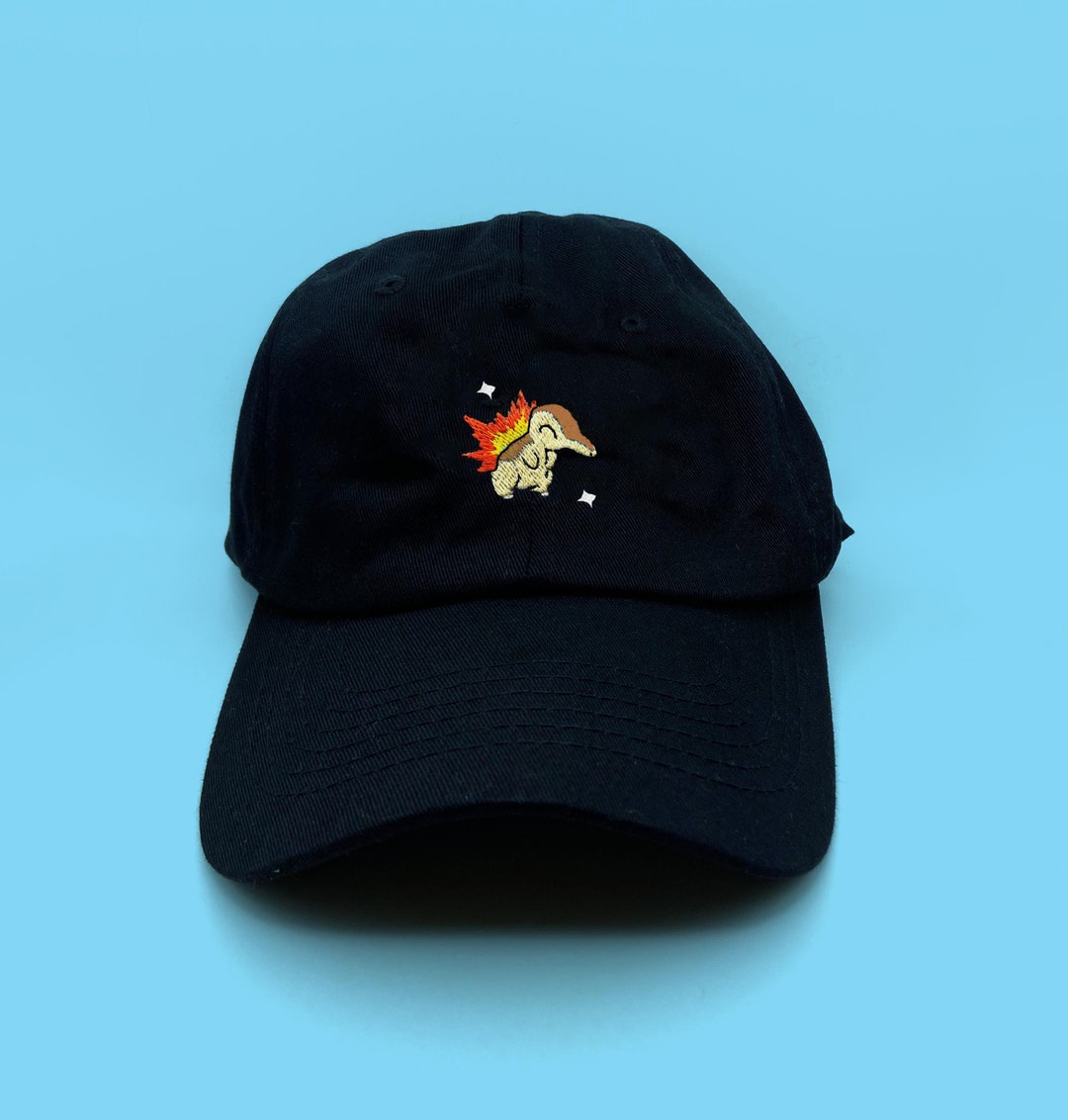 Pokemon Cyndaquil Shiny Embroidered Dad Hat - Custom Pokedex 0155 Gift ...