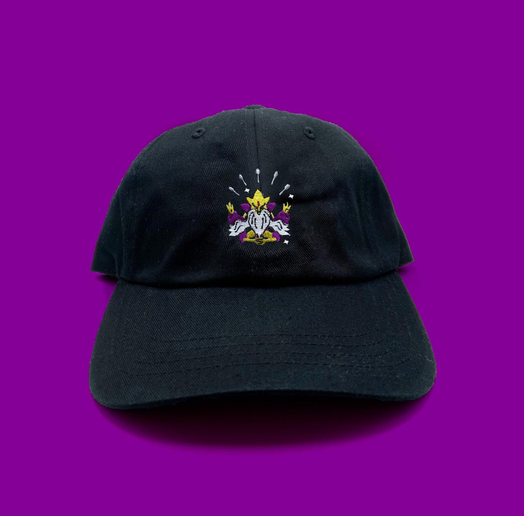 Pokemon Alakazam Mega Shiny Embroidered Dad Hat - Custom Pokedex 0065 ...