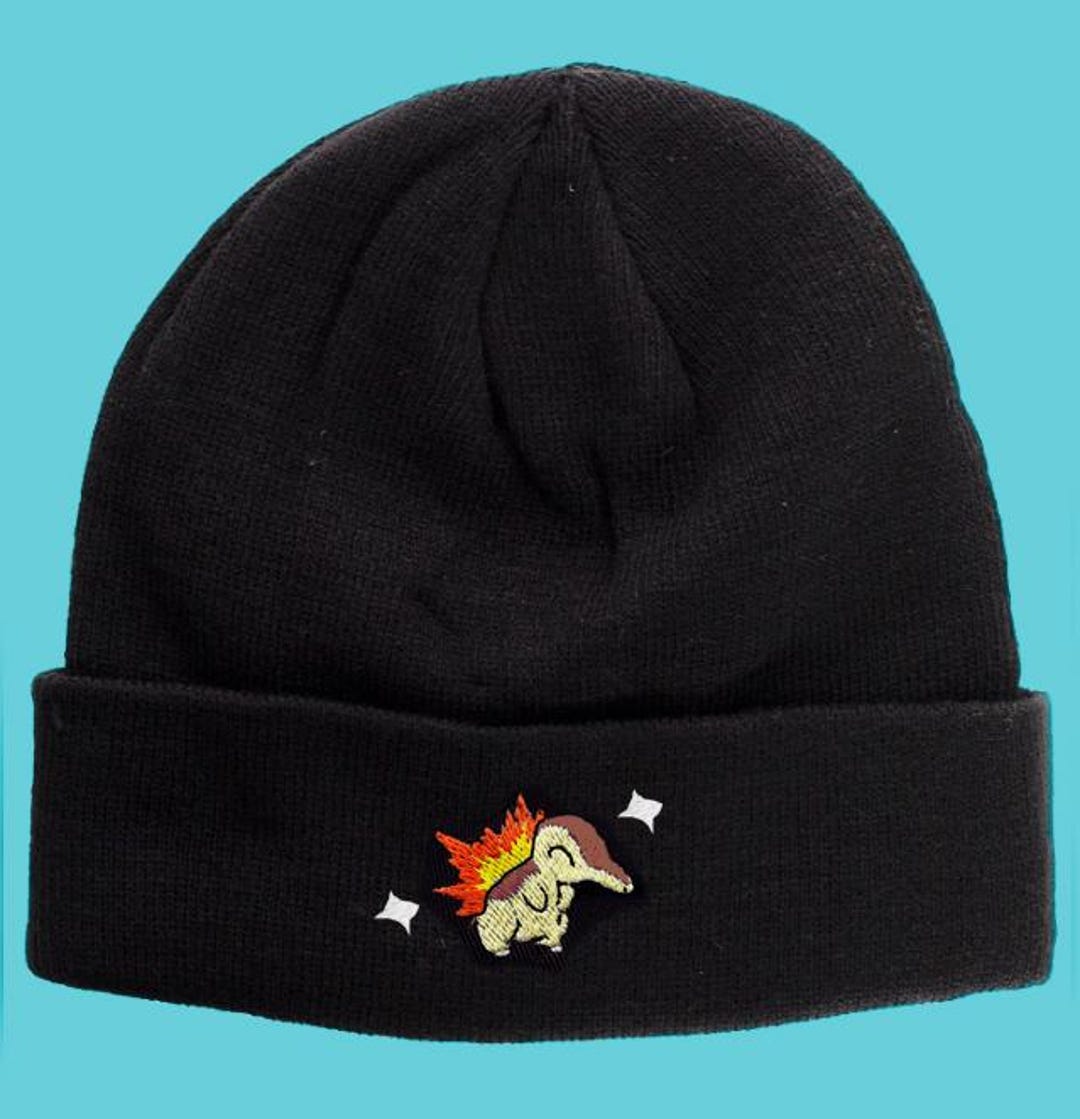 Pokemon Cyndaquil Shiny Beanie - Custom Pokedex 0155 Gift - Etsy