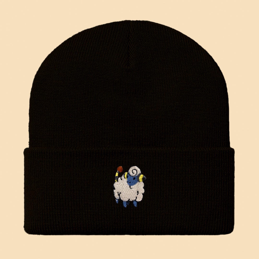 Pokemon Mareep Beanie - Custom Pokedex 0179 Gift - Etsy