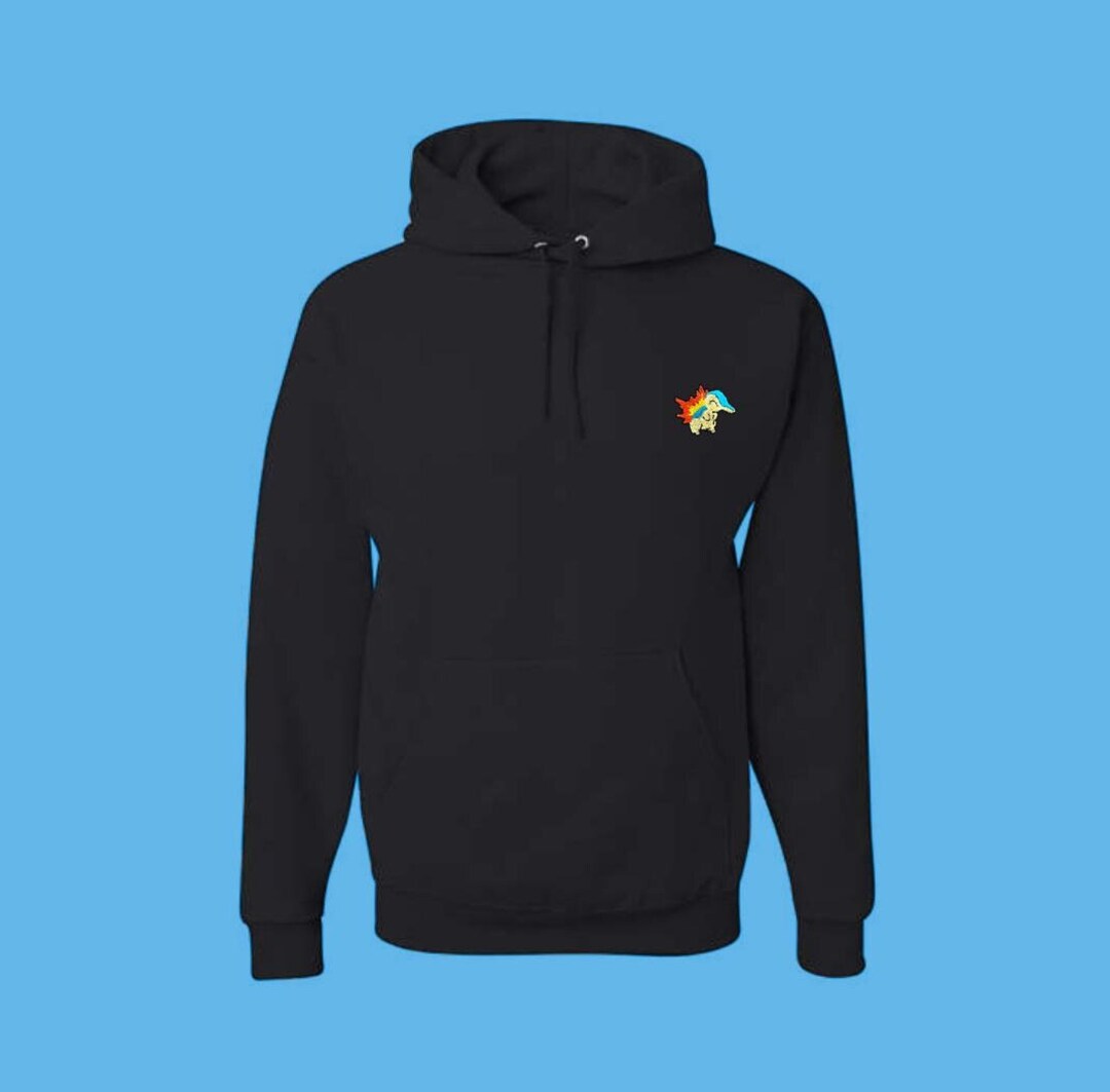 Pokemon Cyndaquil Embroidered Hoodie Custom Pokedex 0155 Gift - Etsy UK