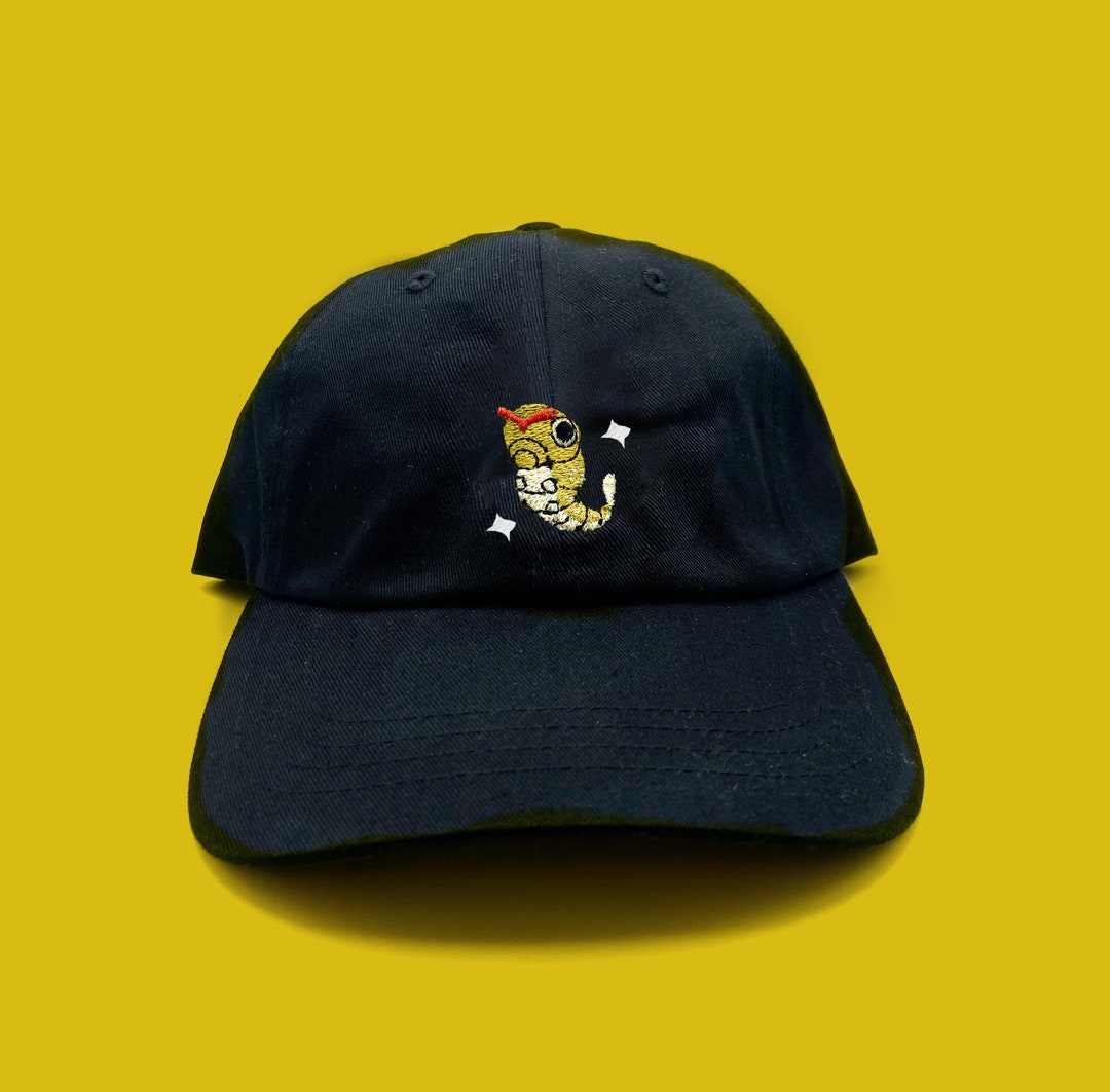 Pokemon Caterpie Shiny Embroidered Dad Hat - Custom Pokedex 0001 Gift ...