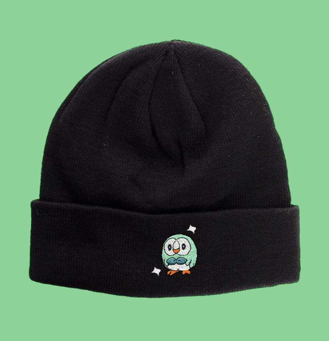 Pokemon Rowlet Shiny Beanie - Custom Pokedex 0722 Gift - Etsy