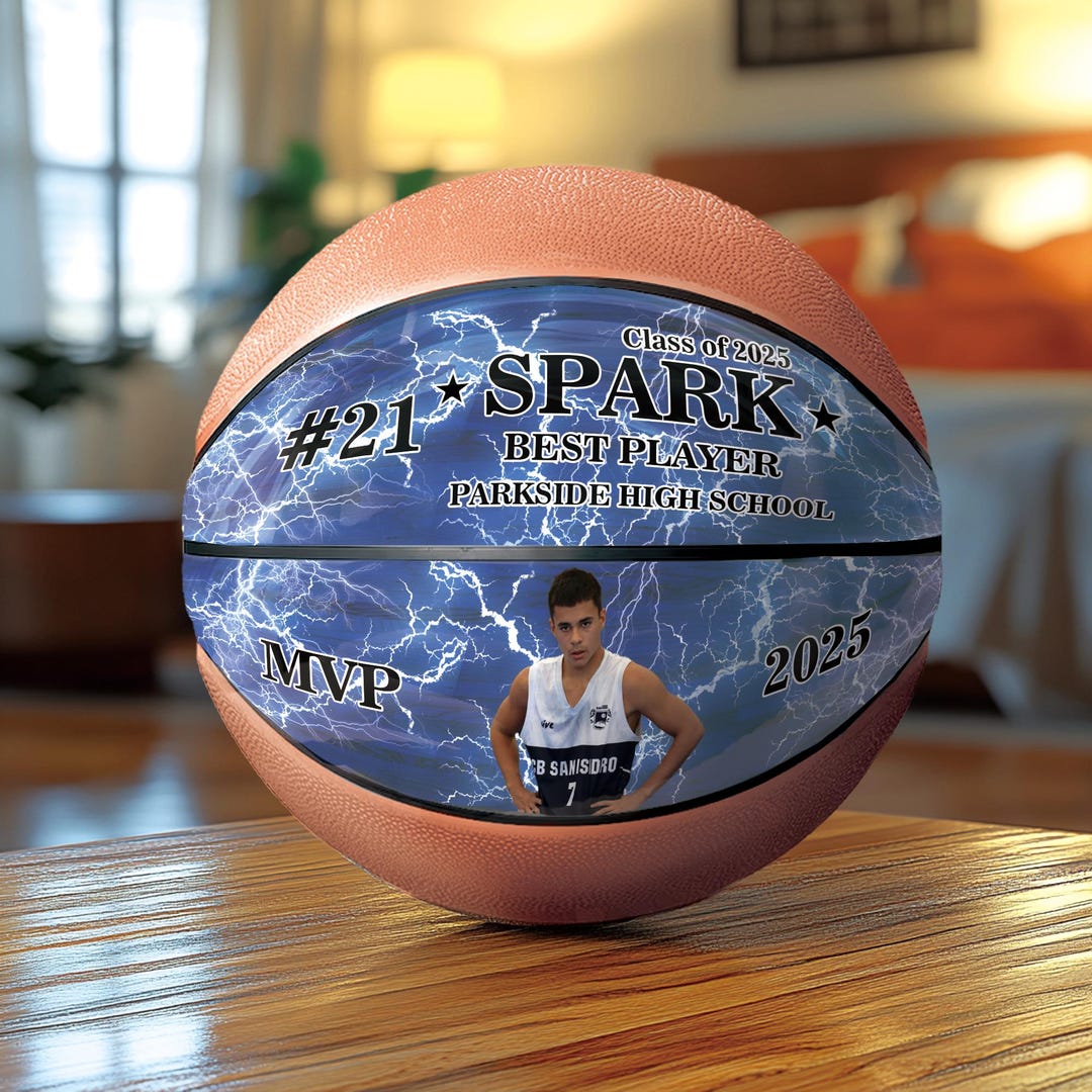 Personalized Photo Basketball: Custom Sports Souvenir Gift - Etsy