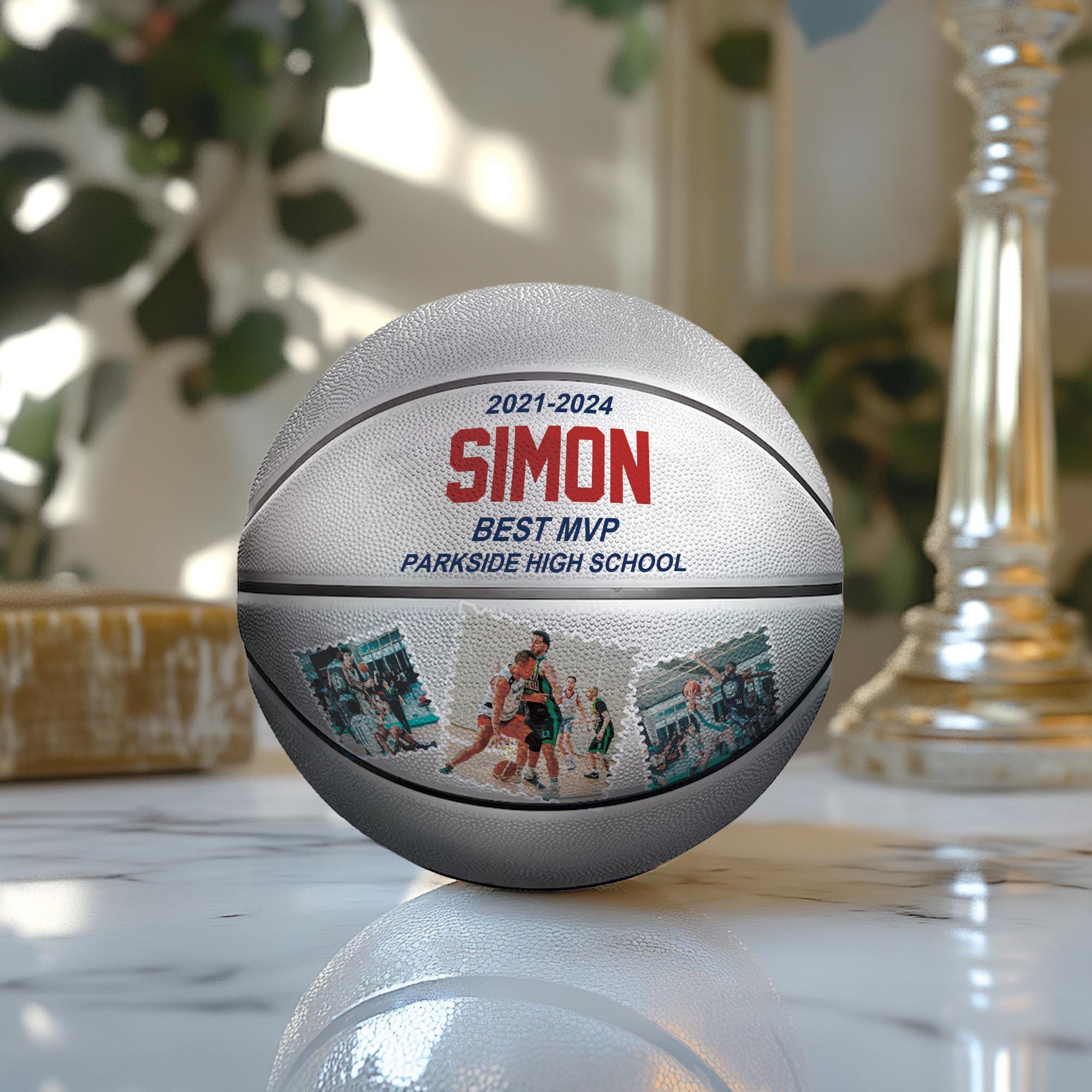 Personalized Photo Basketball: Custom Team Souvenir, Coach Gift - Etsy