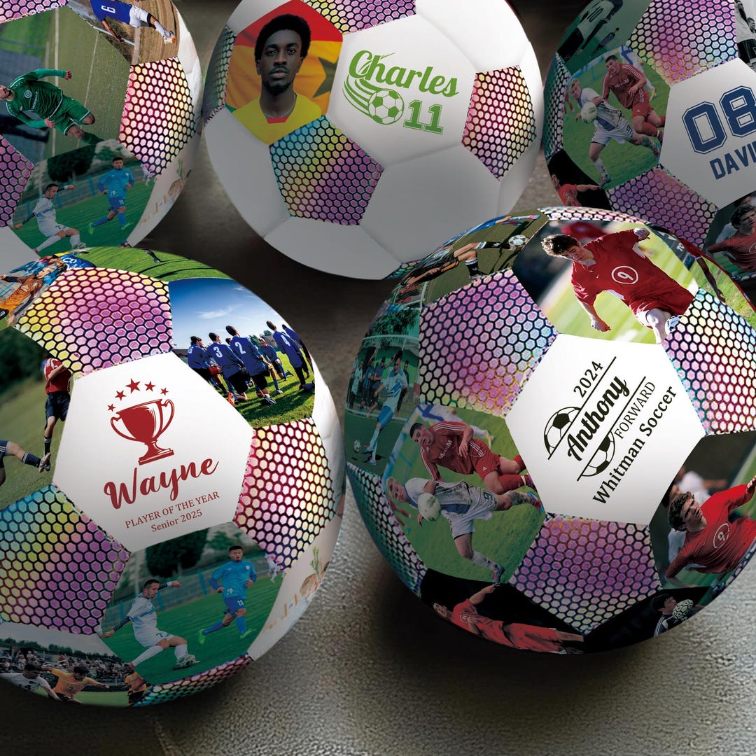Custom Photo Soccer Ball: Personalized Reflective Gift - Etsy