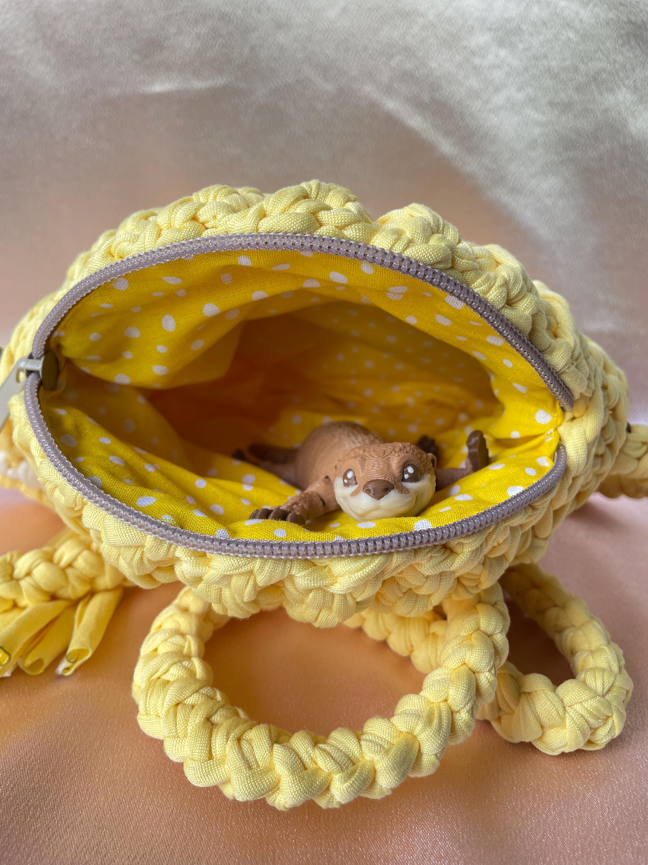 Lemon Crochet Crossbody Bag | Hand-painted, Summer Handbag - Etsy