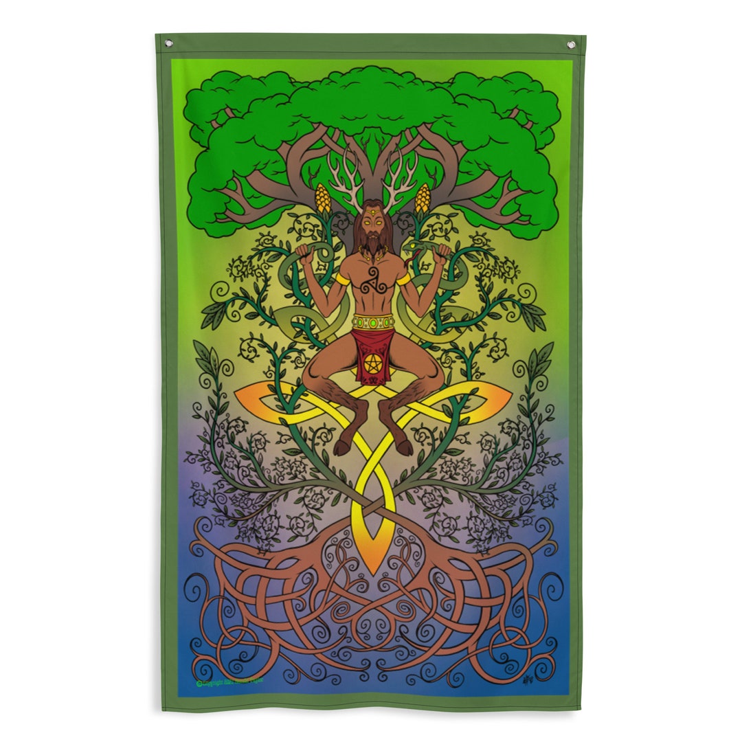Cernunnos Tree of Life Banner - Etsy