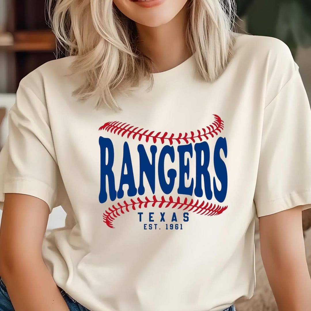 Texas Rangers Baseball Sweatshirt, Rangers Merch for Fans, Vintage ...