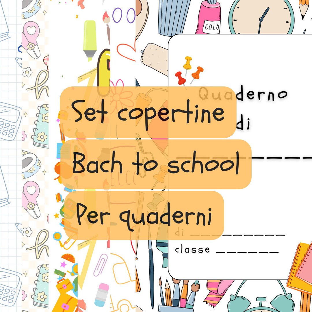 Printable Notebook Covers - PDF - Back to School - Etsy