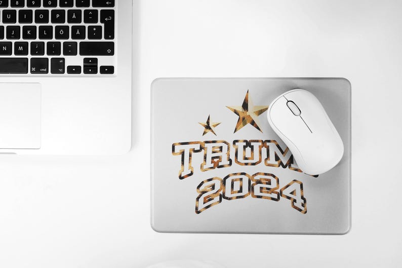 Trump 2024 Mouse Pad, Patriotic Desk Accessory, Political Gift ...