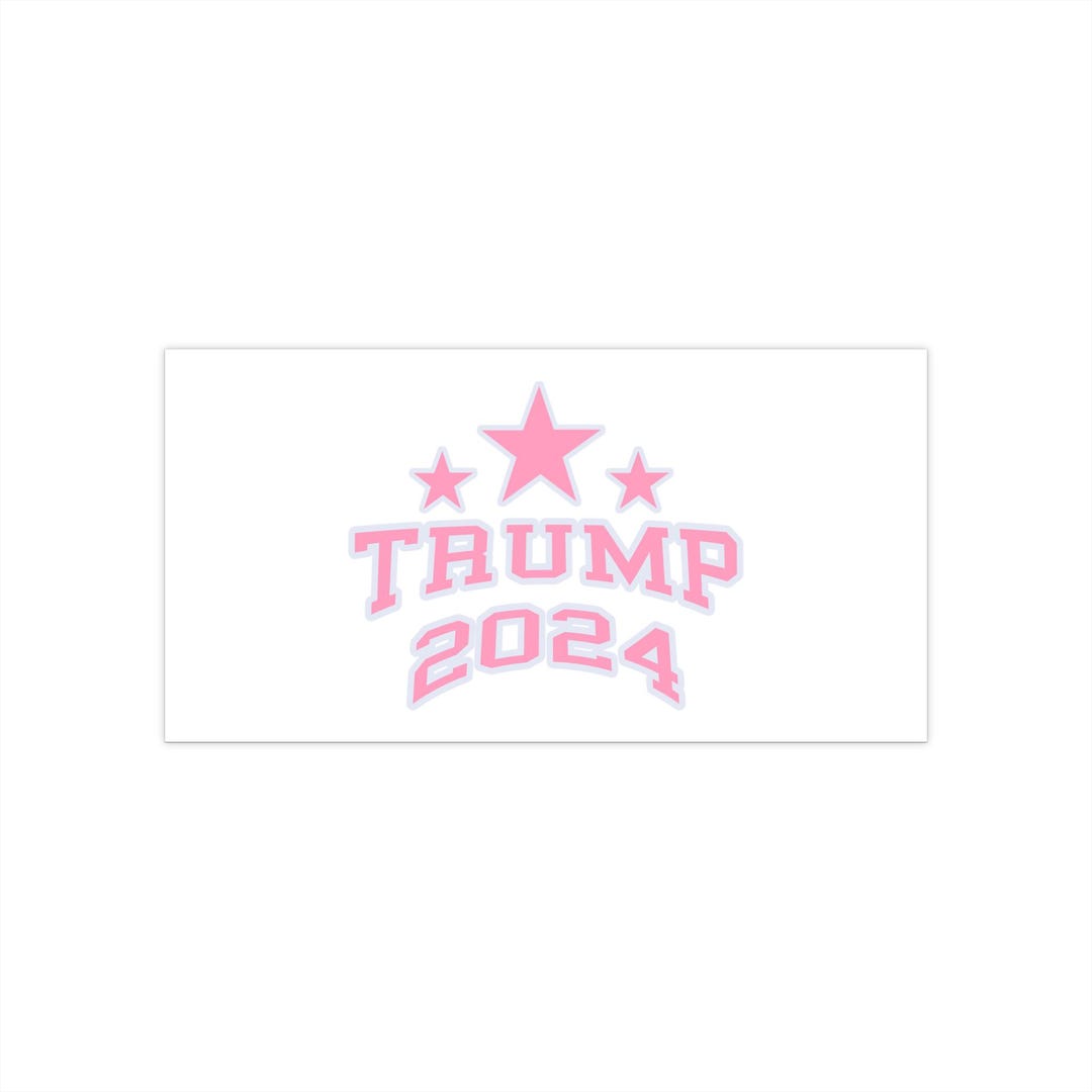 Pink Trump 2024 Bumper Stickers Car Decal for Supporters, Political ...
