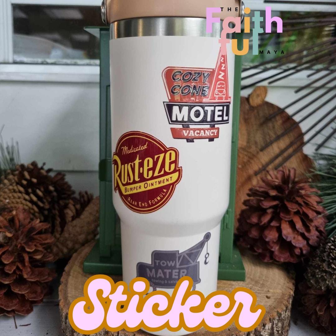 95 Lightning Mcqueen Sticker, Decal, Vinyl, UV DTF, Drink Bottle ...