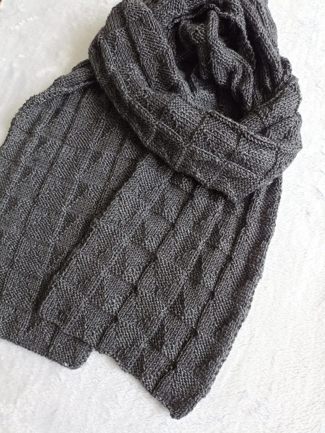 Scarf KNITTING PATTERN "geometry Scarf", PDF Knitting Pattern, Knitting ...