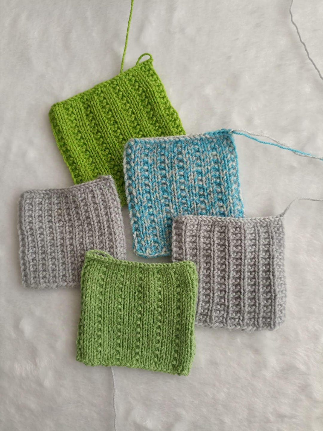 Set of KNITTING PATTERNS "basic", 5 Patterns in One Listing, Knitting ...