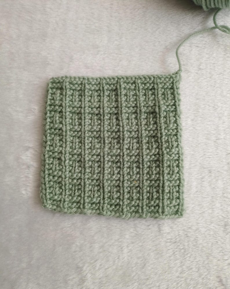 KNITTING PATTERN "windows", Knitting Tutorial, Modern Knitting Pattern ...