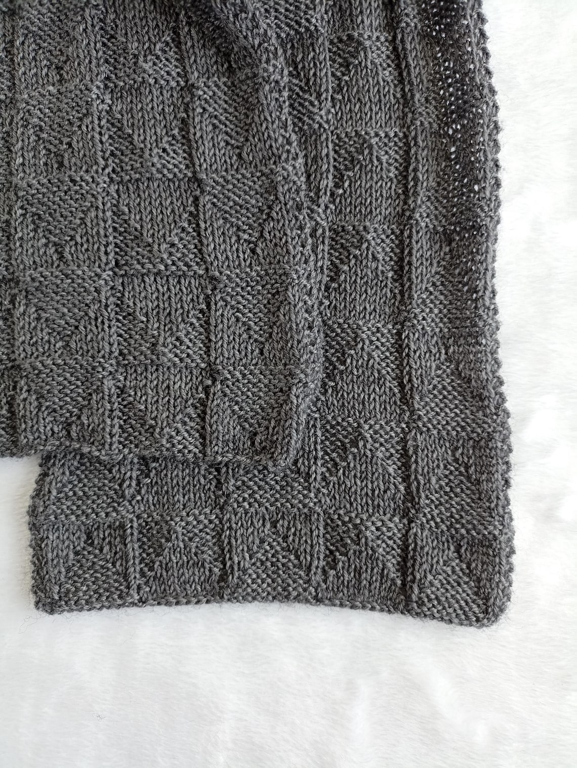 Scarf KNITTING PATTERN "geometry Scarf", PDF Knitting Pattern, Knitting ...