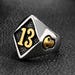Baroque Design Number Thirteen Ring, Lucky Number 13 Ring, Victorian ...