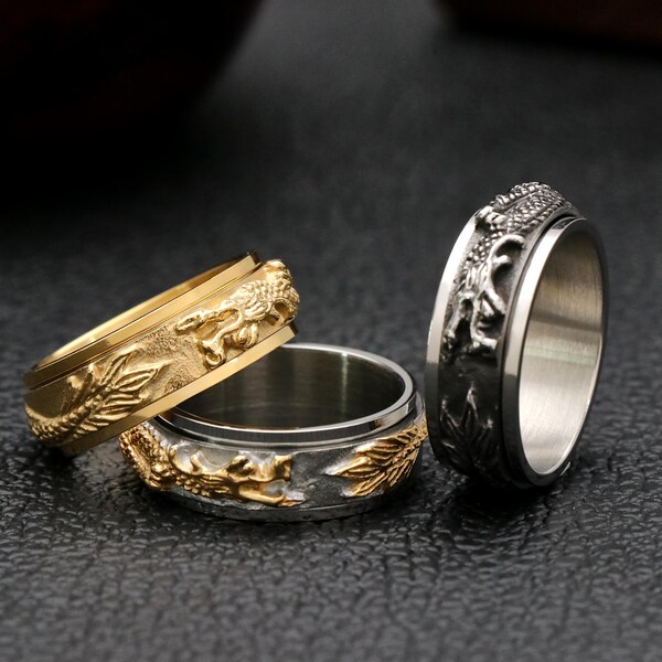 Dragon Rings for Men - Etsy