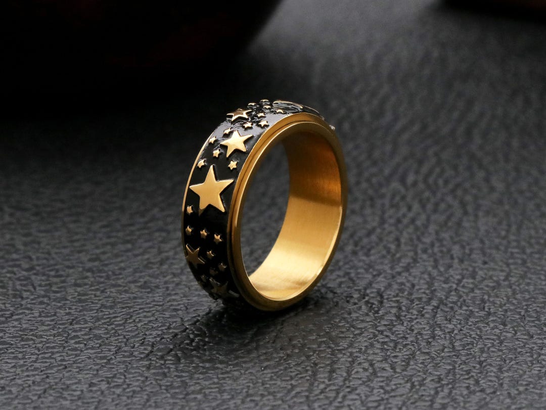 Star Spin Rings, Fingertip Ring, Men's/women's Rings, Friend Gifts ...
