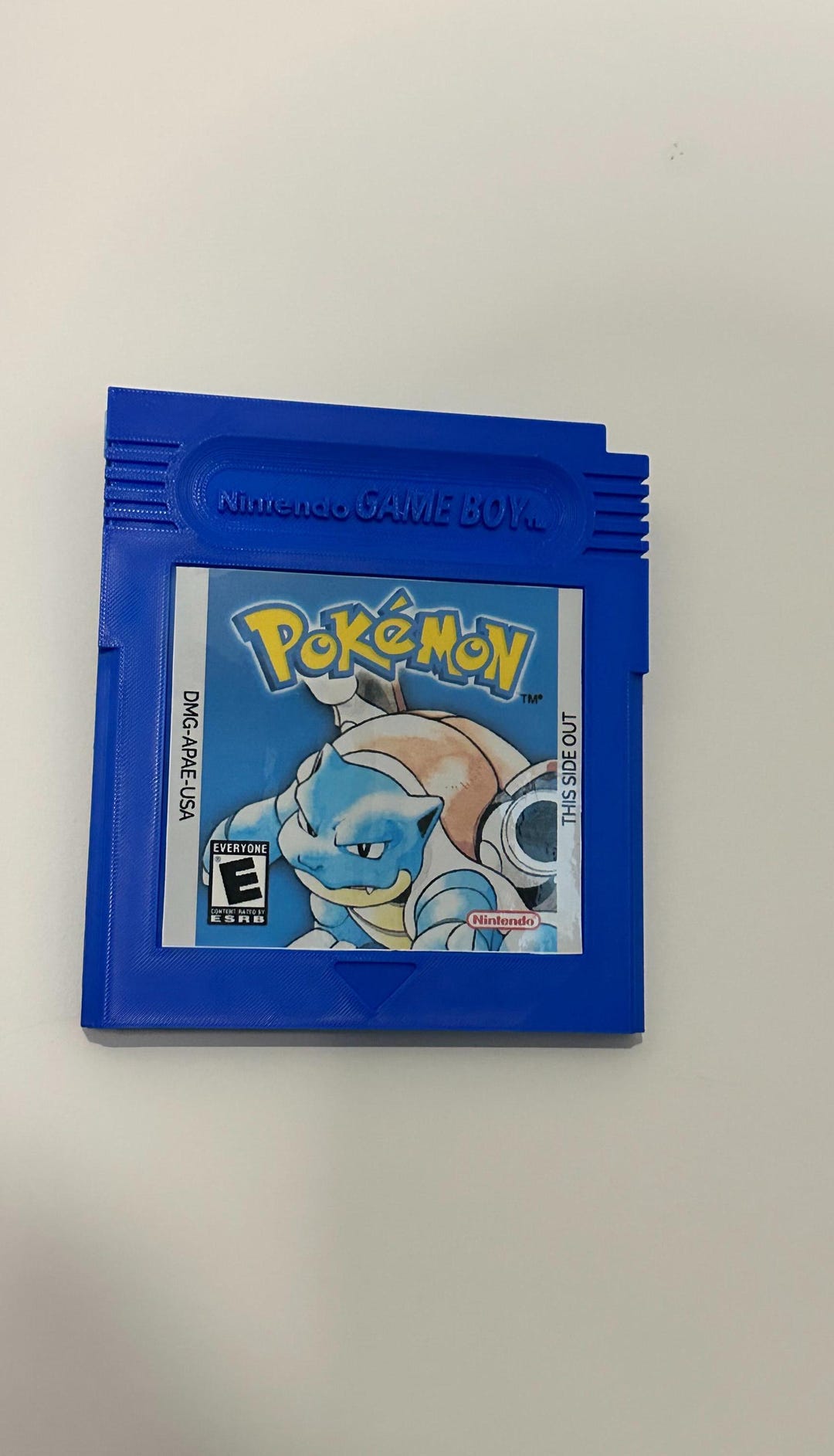 Pokemon Blastoise Blue Giant Size Nintendo Gameboy Cartridge Wall Decor ...