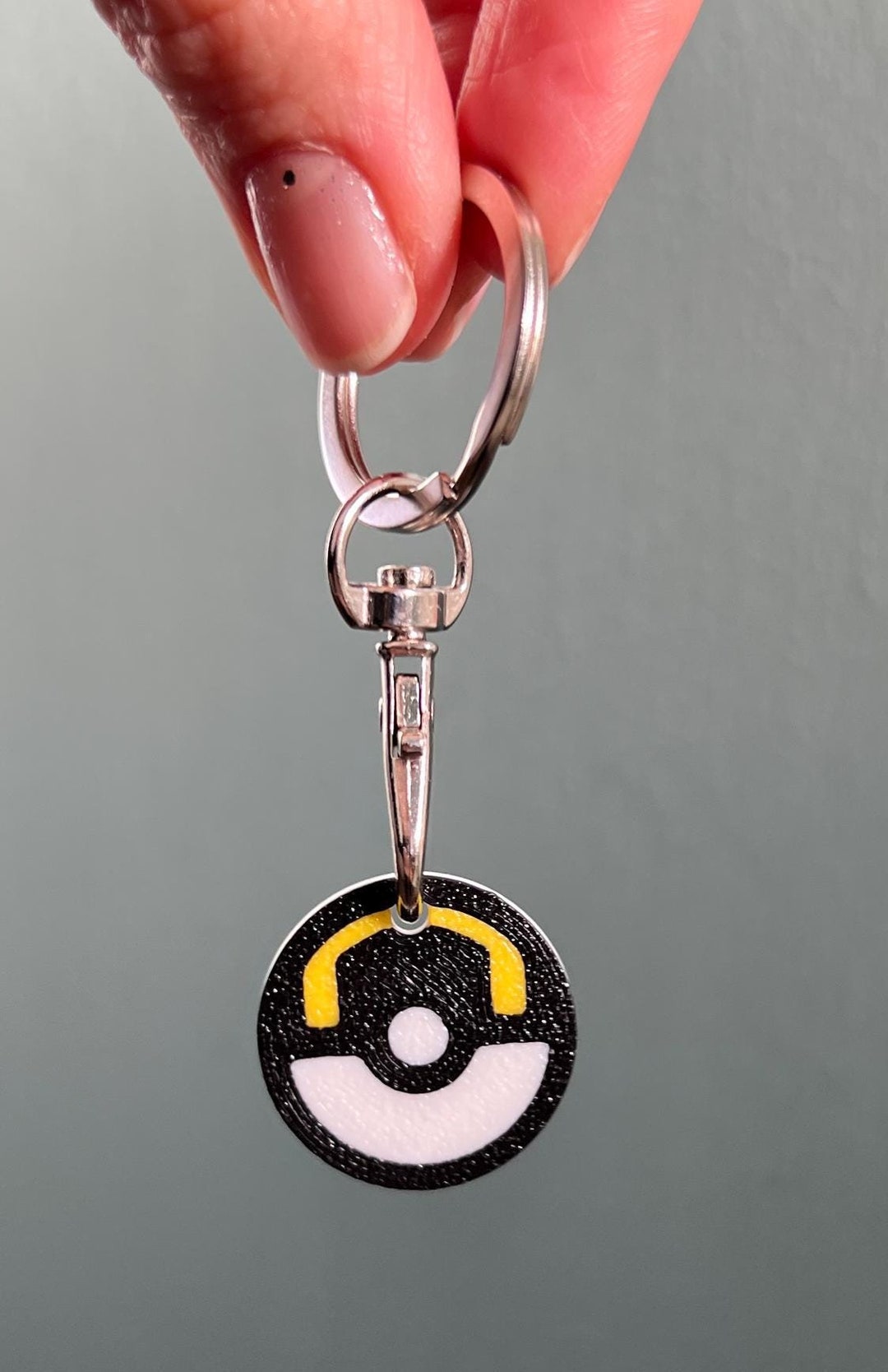Pokemon Ultra Pokeball Trolley Token Keychain for Fans, Unique Pokeball ...