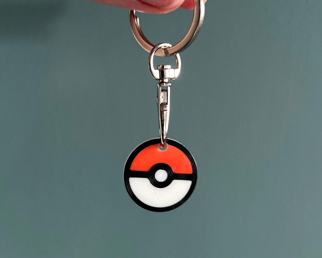 Pokemon Pokeball Trolley Token Keychain for Fans, Unique Pokeball UK ...