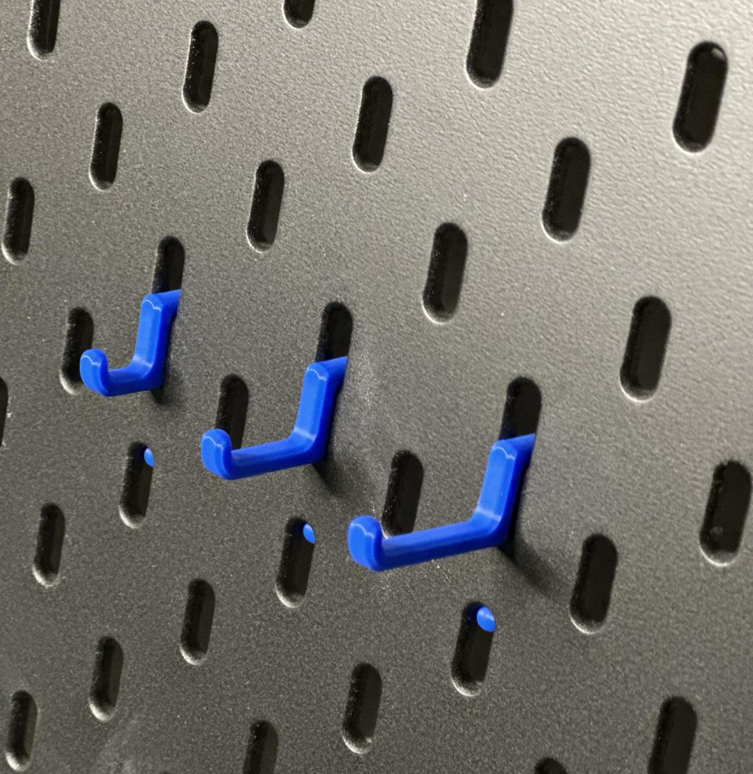 IKEA SKADIS Hooks in Multiple Sizes for Ikea Skadis or UPPSEL Pegboard ...