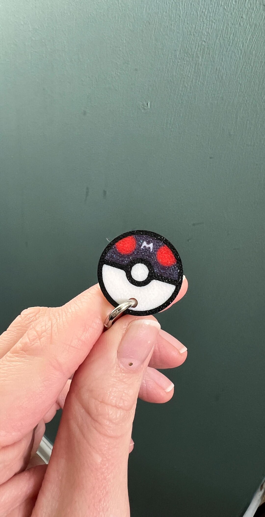 Pokemon Master Ball Trolley Token Keychain & Bag Charm, Unique Pokeball ...