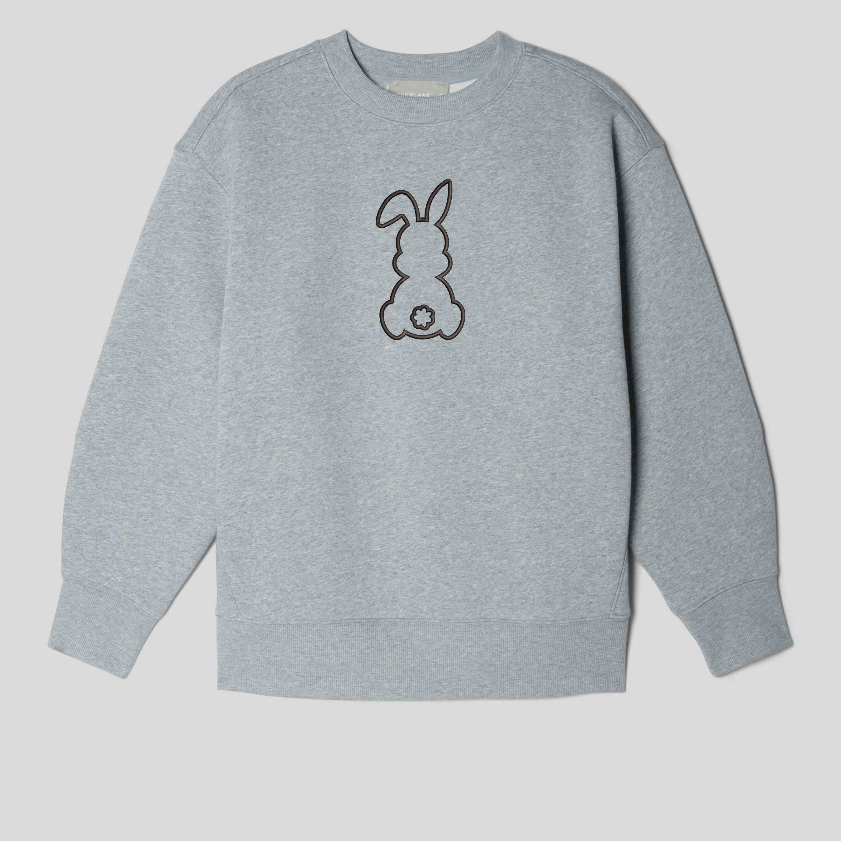 Bunny Outline Embroidery Design: Rabbit Silhouette (instant Download ...