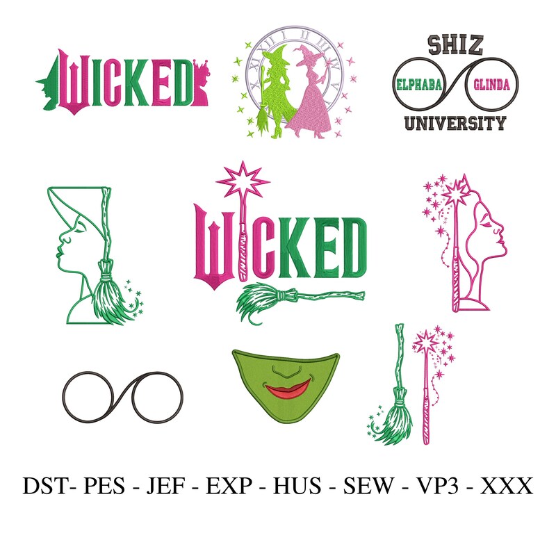 Wicked Embroidery Stickers - Etsy