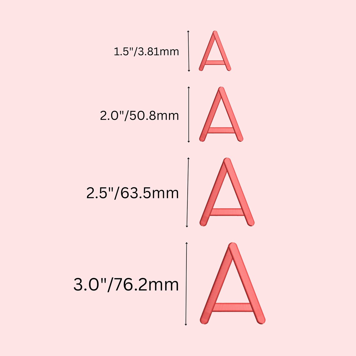 3D Puff Font Embroidery Design, Puff Embroidery Font, Uppercase and ...