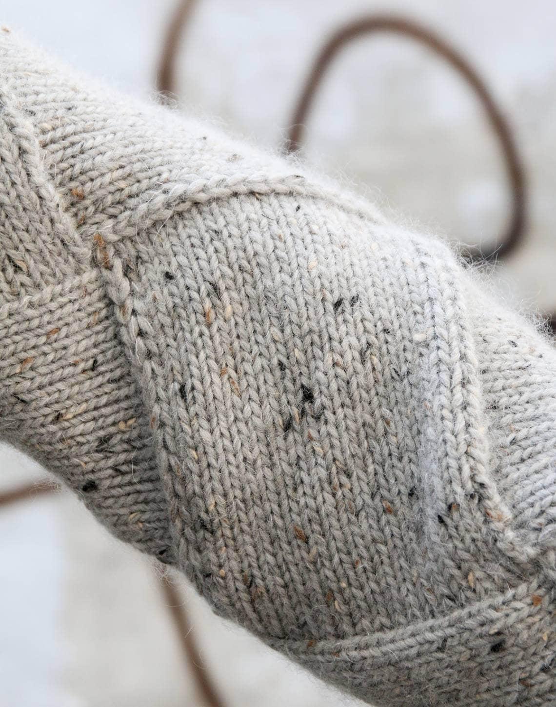 Knitting Pattern PDF | English | Entrelac Basketweave Sweater - Etsy