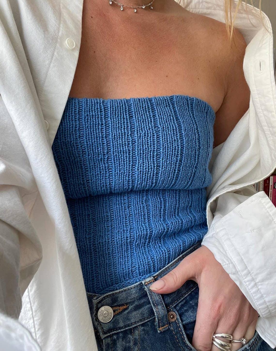 Tessa Tubetop Knitting Pattern PDF | Bottom-up Elastic Summer Top ...