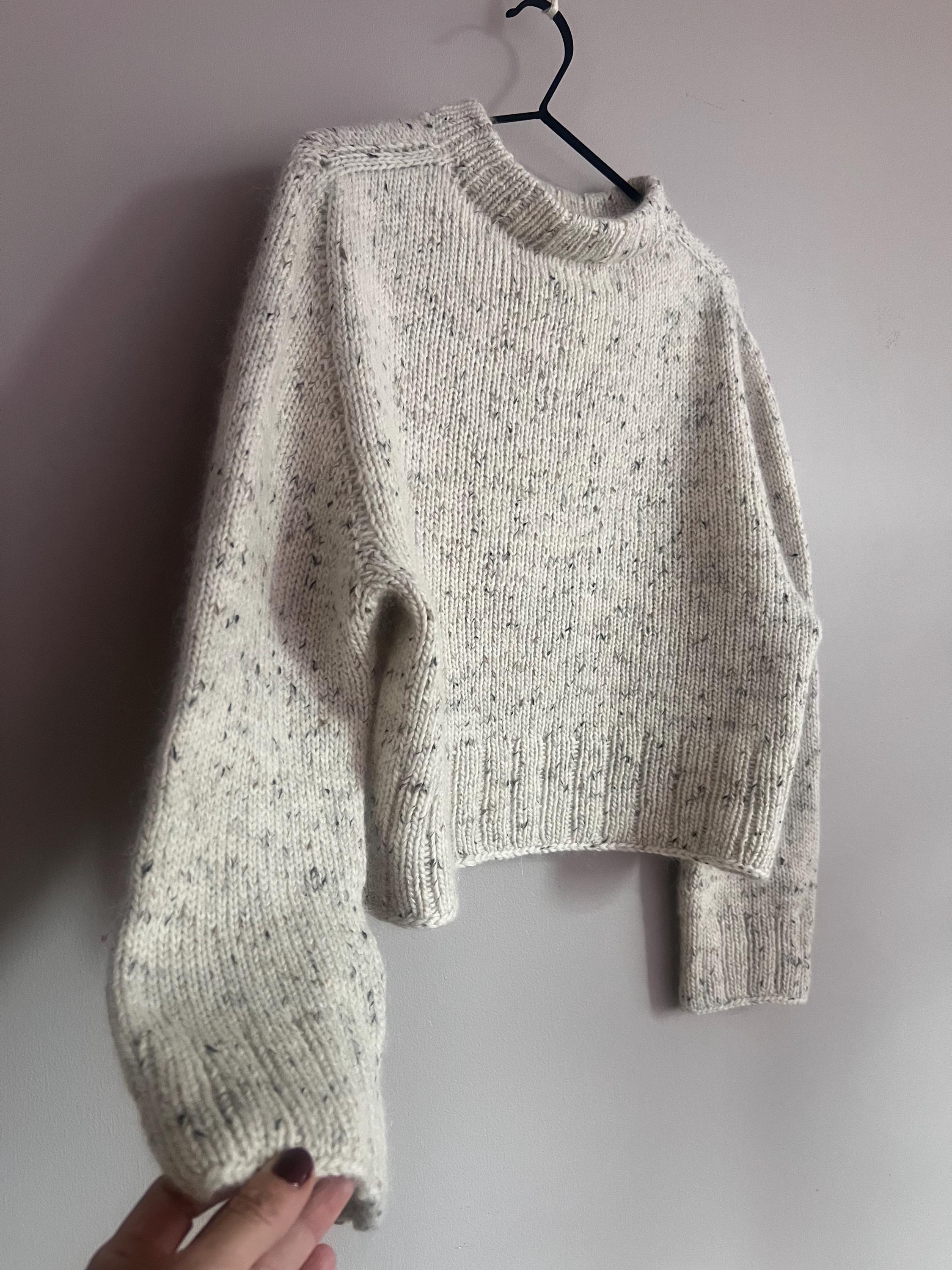Top-down Knit Sweater Pattern: Double Neckline, Intermediate Level (PDF ...