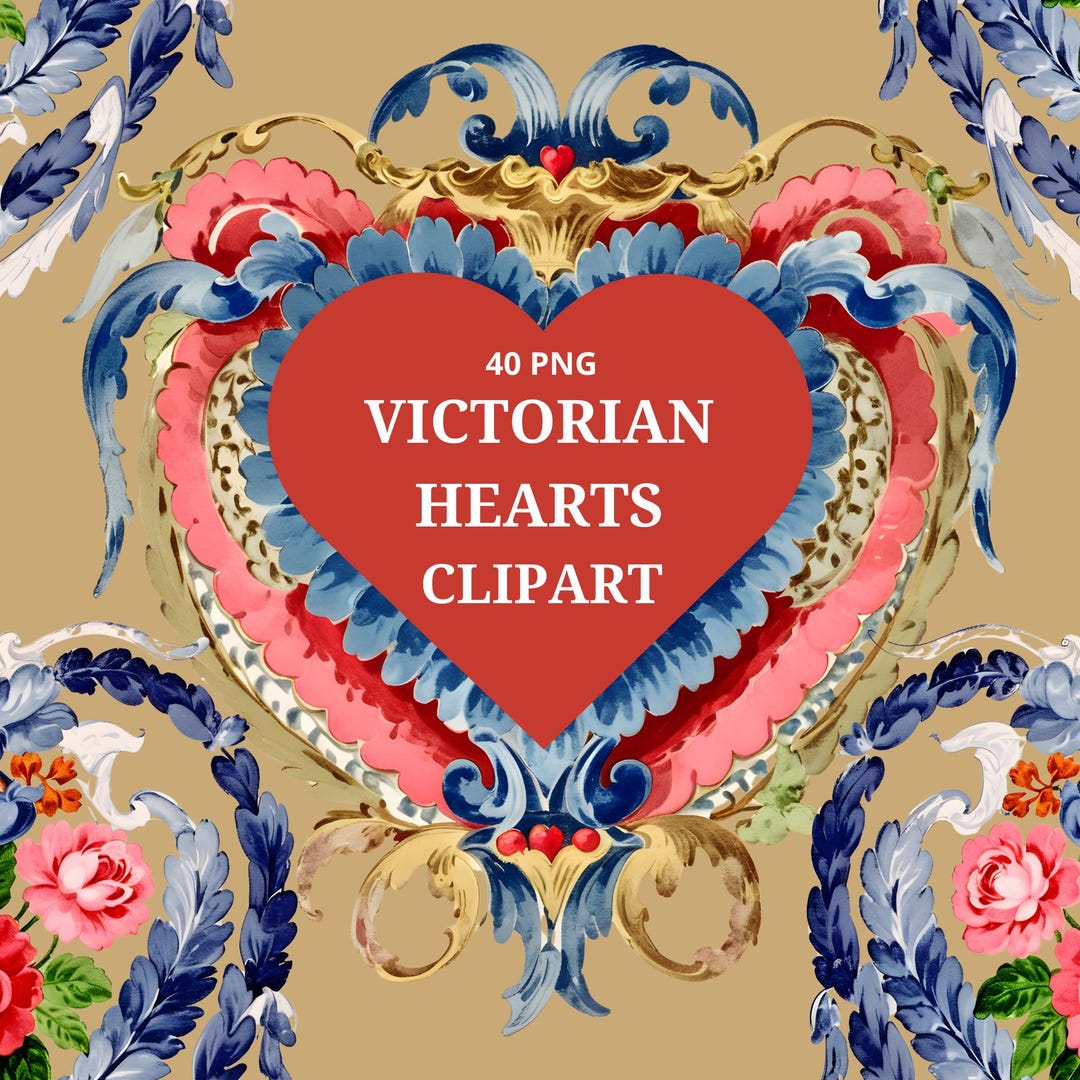 Victorian Hearts - Etsy