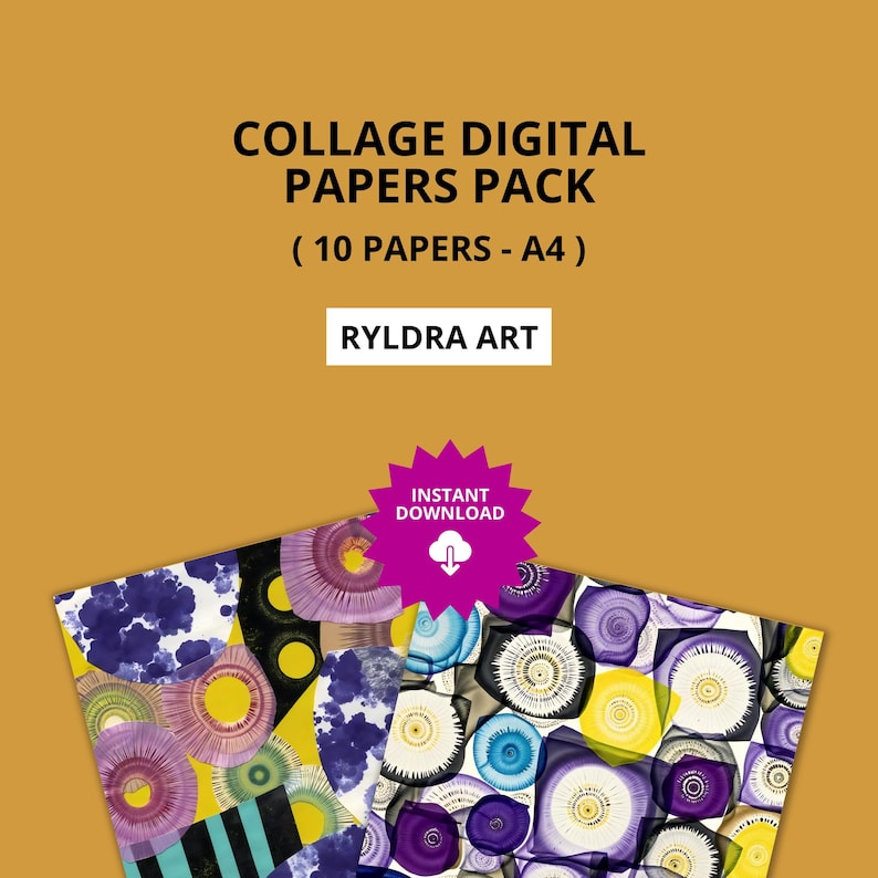 Collage Digital Papers 1 - Etsy