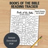 Hand Drawn Books of the Bible Reading Tracker Printable Christian ...