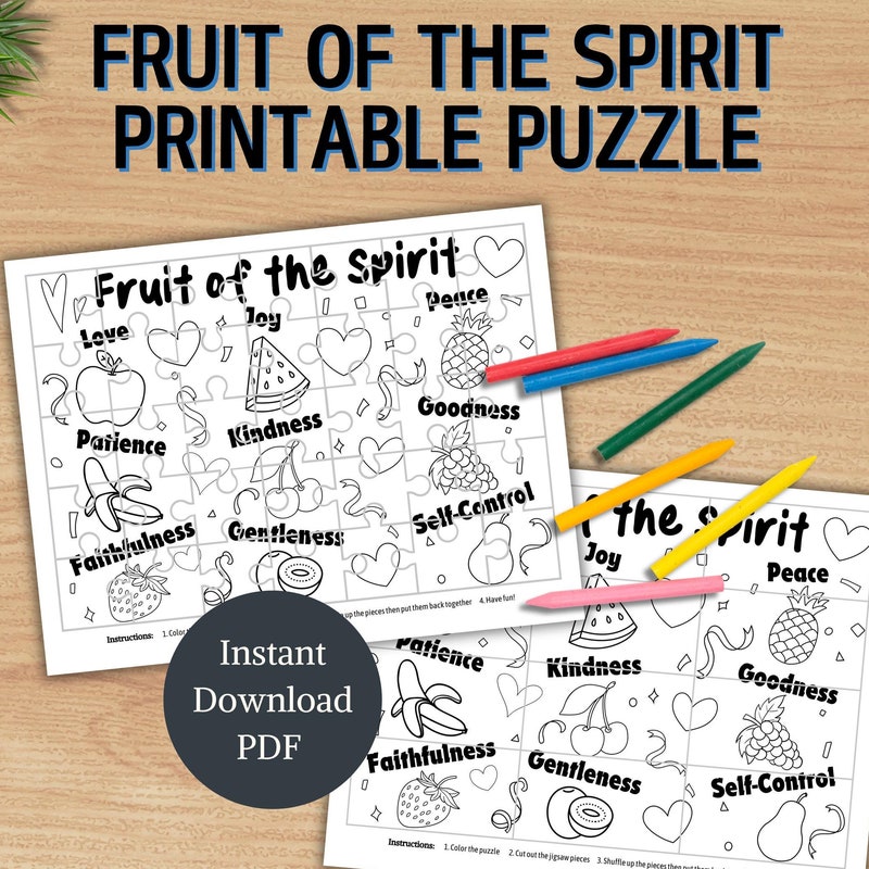 Fruit Jigsaw Puzzle - Etsy