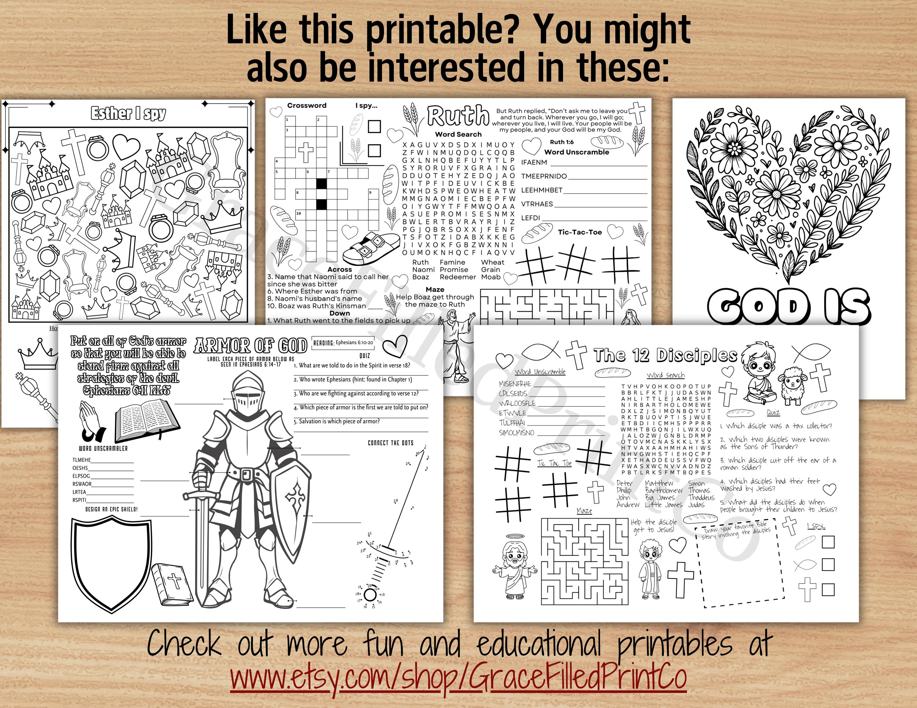 Christian Easter Booklet Easter Story Printable Coloring Sheets Holy ...