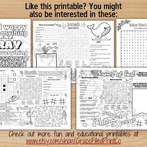 Christian Valentine's Day Activity Placemat Printable Sunday School ...