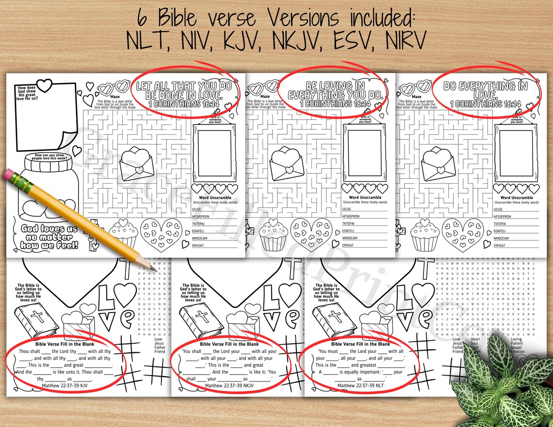 Jesus Loves Me Activity Placemat Christian Activity Sheet Biblical ...