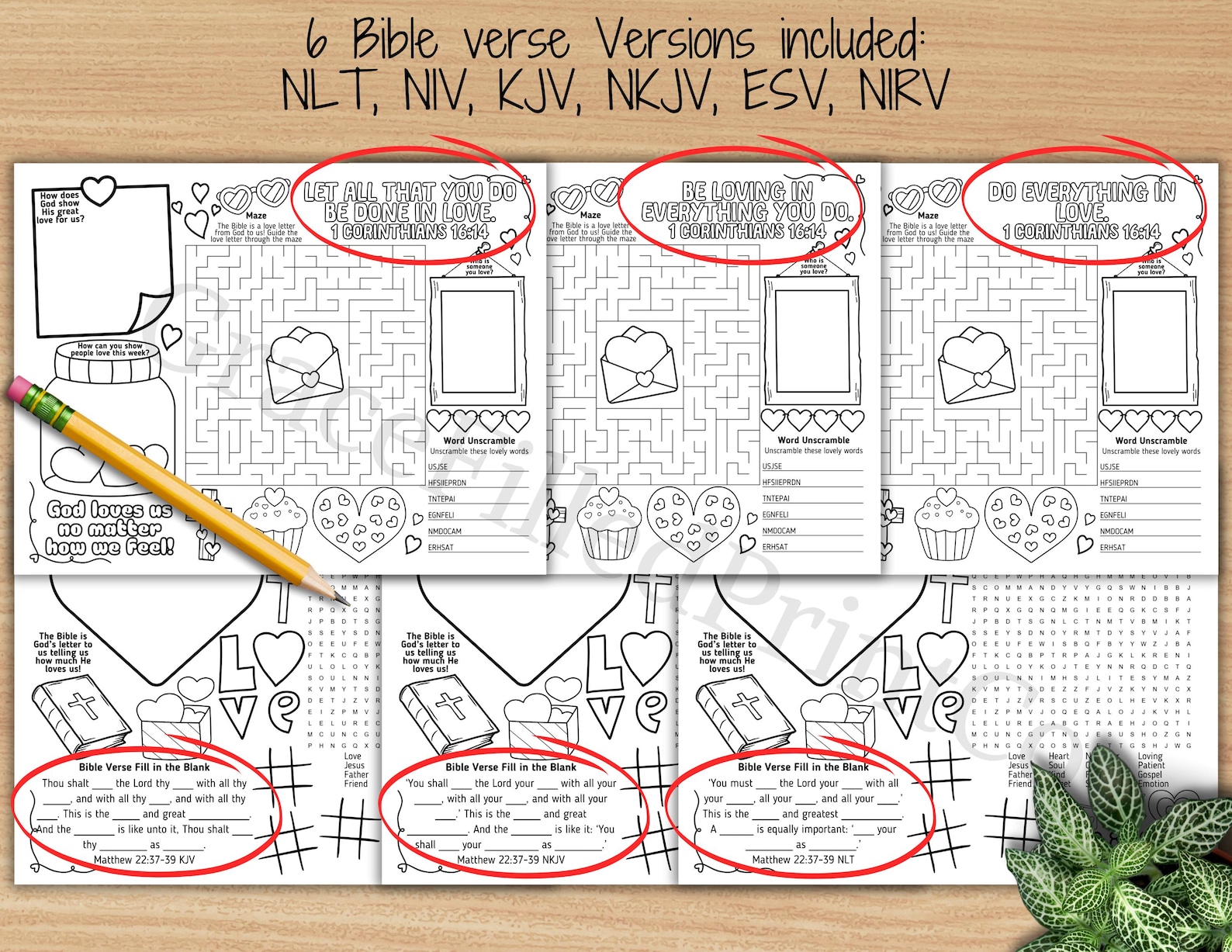 Jesus Loves Me Activity Placemat Christian Activity Sheet Biblical ...
