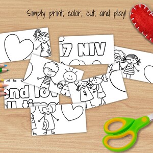 Christian Friendship Printable Puzzle Christian Activity Sheet for Kids ...