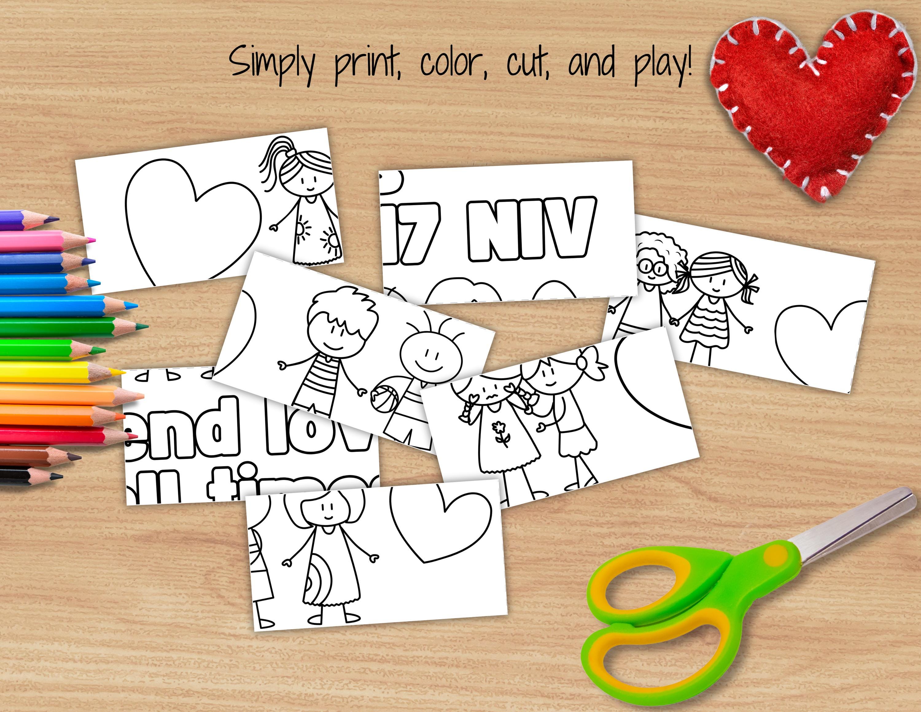 Christian Friendship Printable Puzzle Christian Activity Sheet for Kids ...