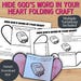 Hide God's Word in Your Heart Folding Heart Craft Psalm 119:11 Bible ...