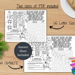 Holy Week Activities for Children Fun Holy Week Sunday School Lesson ...