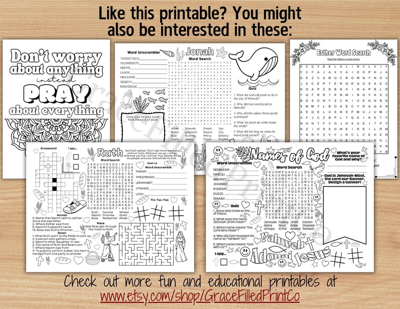 Armor of God Activity Placemat, Elementary Christian Printable, Bible ...