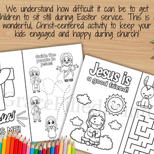 Christian Easter Booklet Easter Story Printable Coloring Sheets Holy ...